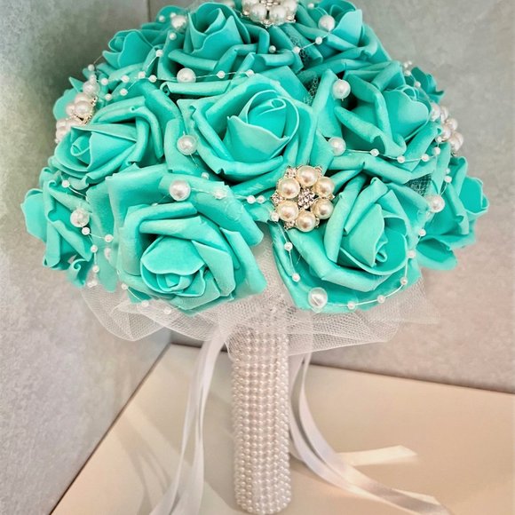 KariMegDesign | Costumes | Communion Bouquet Tiff Blue Turquoise Blue ...